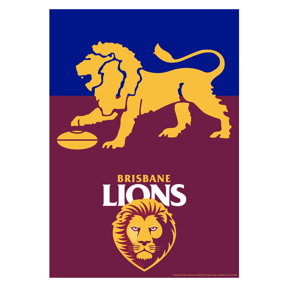BRISBANE LIONS POSTER - It'z My Party